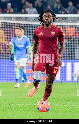 Manu Kone of AS Roma during the serie Serie A Enilive match between AS ...