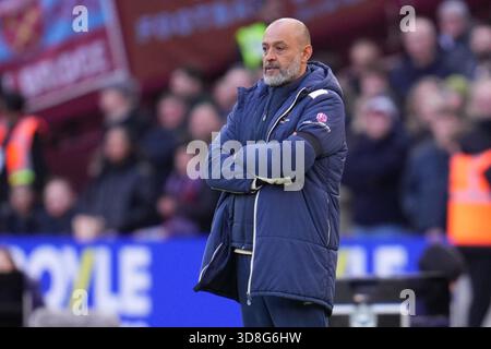 Nuno Espirit Santo manager of West Ham United during the Premier League ...