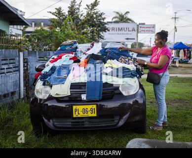 PARAMARIBO - A Sunday market in downtown Paramaribo, Suriname. The ...