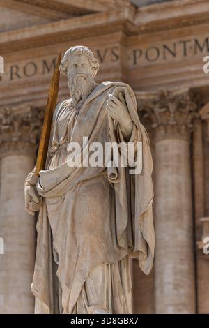 Detail of Saint Peter's Statue Holding Key to Heaven. Saint Peter's ...