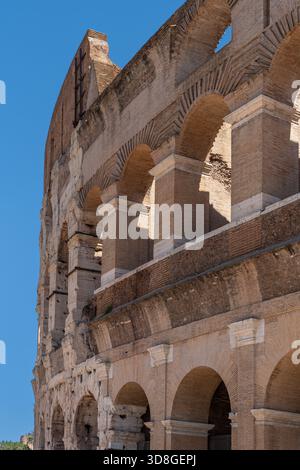 Rome, Italy. Arched wall of the Colosseum Stock Photo - Alamy