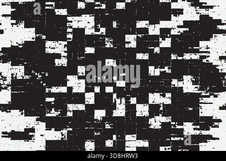Vector Seamless Black and White Irregular Rounded Dotted Lines ...