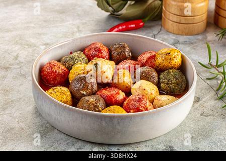 Arabian Shanklish cheese with spices in the oil Stock Photo - Alamy