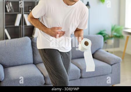 Pain on toilet Stock Photo - Alamy