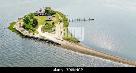 aerial view of Smith-Taylor Island Stock Photo - Alamy