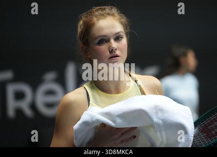 Linda Klimovicova of Pologne during Open D’ Angers Women 2025, on ...