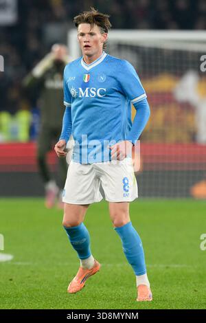 Olimpico Stadium, Rome, Italy - Scott McTominay of SSC Napoli under ...