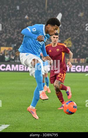 David Neres the Italian championship Serie A 2025-2026 football match ...