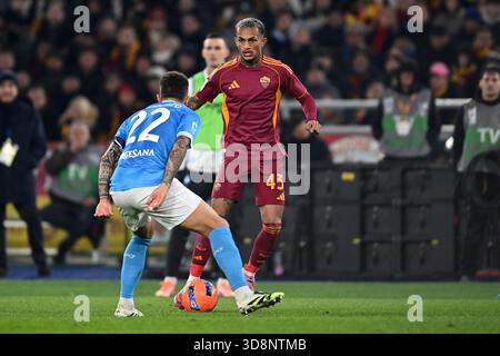 Wesley of AS Roma in action during the Serie A football match between ...