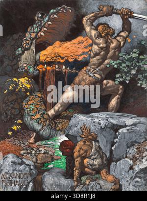 Siegfried and Fafner Stock Photo - Alamy