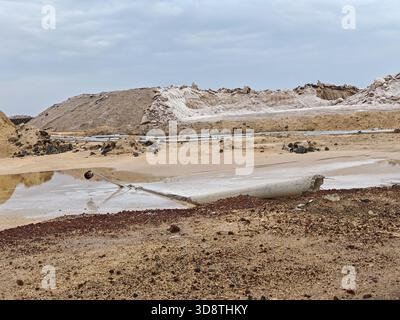 View at salt lake Afdera on Ethiopia Stock Photo - Alamy