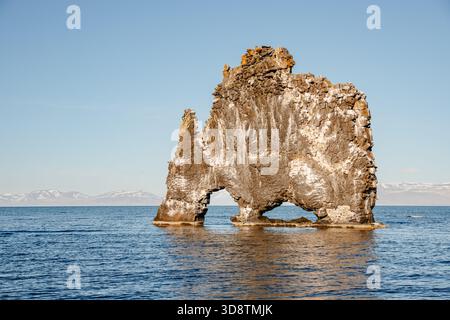 rock monolith of Hvitserkur in north western Iceland Stock Photo - Alamy
