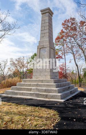 Battle of Kings Mountain, South Carolina Monument postcard Stock Photo ...