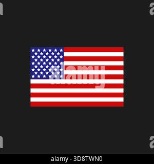United States flag illustrated in vector Stock Vector Image & Art - Alamy
