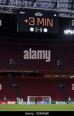 AMSTERDAM, NETHERLANDS - DECEMBER 14: AFC Ajax supporters show their ...
