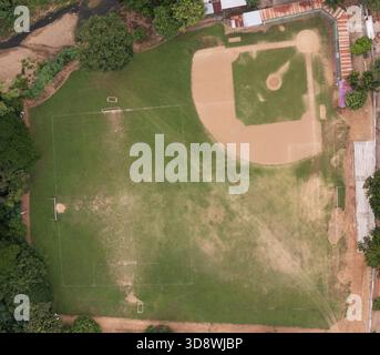Aerial View of Baseball Athletic Fields Stock Photo - Alamy