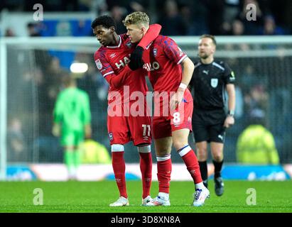 Ipswich Town's Marcelino Nunez and Blackburn Rovers' Sondre Tronstad ...