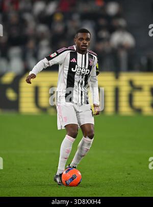 Allianz Stadium, Turin, Italy - referee issues a yellow card to ...