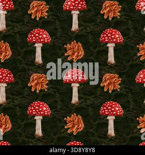Fungus mushroom in herb Stock Photo - Alamy