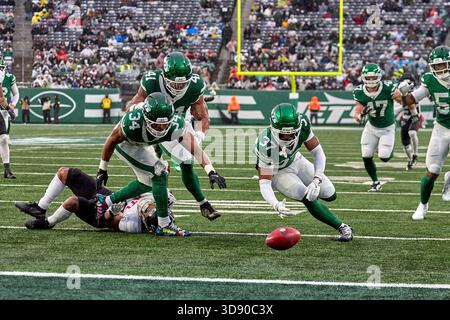 New York Jets cornerback Qwan'Tez Stiggers (37) celebrates with ...