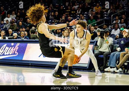 December 11, 2025: Notre Dame guard Iyana Moore (23) shoots the ball ...