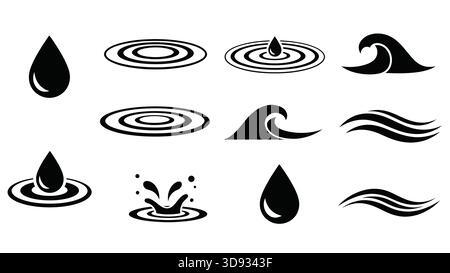 Essential Water Cycle Symbol Set Stock Vector Image & Art - Alamy