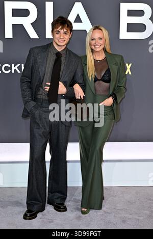 Beau Bunton Jones and Emma Bunton attends "Victoria Beckham" World ...