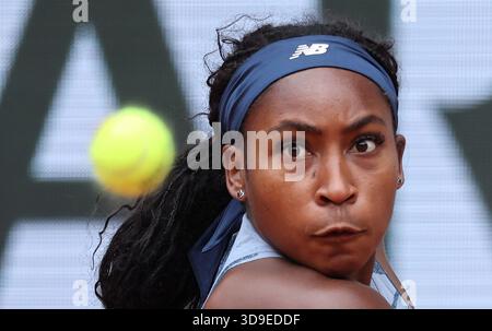 US Coco Gauff plays against Russian Anastasia Potapova during their ...