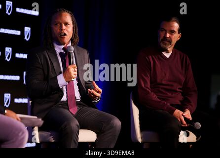 Cobi Jones and Marcelo Balboa during an 'Evening with Major League ...