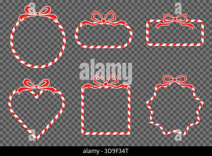 Striped lollipop. A candy cane shaped like a sugar cane. Colored vector ...