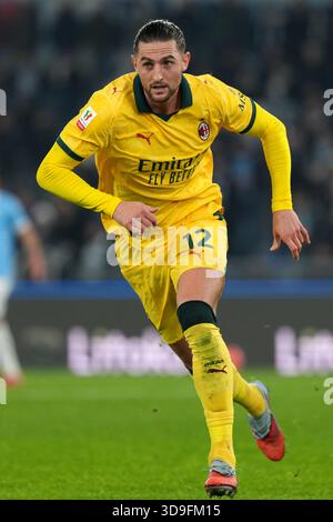 Adrien Rabiot of AC Milan in action during the Serie A football match ...
