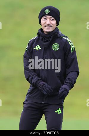 Celtic's Daizen Maeda during a training session at the Lennoxtown ...