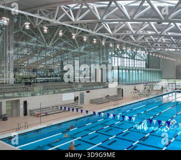 University indoor swimming pool facility, Ohio USA Stock Photo - Alamy