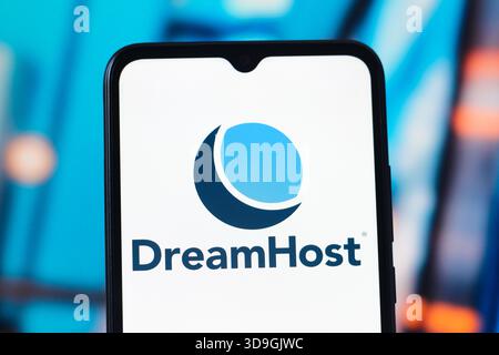 In this photo illustration, a Dream logo of Israeli AI cyber startup is ...