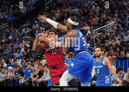 Miami Heat guard Dru Smith (12) shoots against Atlanta Hawks guard ...
