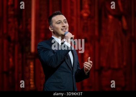 Singer songwriter Zak Abel during the Together At Christmas carol ...