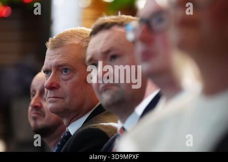 Reform UK MSP for Central Scotland Graham Simpson speaking at the ...