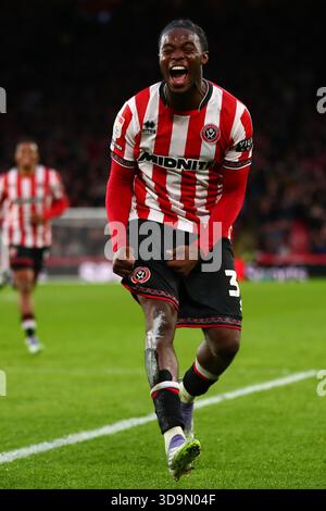Femi Seriki of Sheffield United celebrates during the Sky Bet ...
