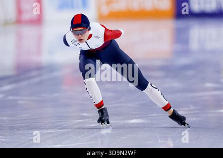 Nikola Zdrahalova of Czechia competing on the Women's 1000m on Day 3 of ...