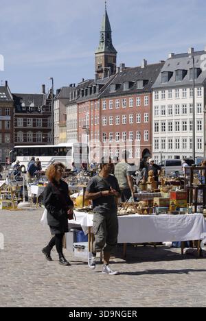 Copenhagen / Denmark. Consumers and travelers at Copenhagen Antique ...