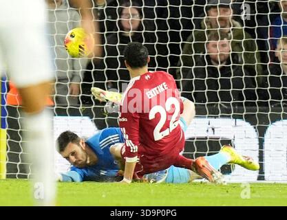 Liverpool's Hugo Ekitike during the Premier League match at Anfield ...