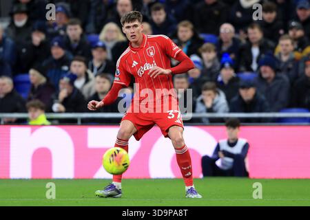 Nicolo Savona of Nottingham Forest passes the ball during the Premier ...