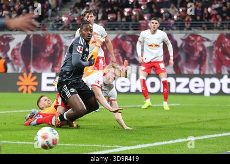 Nicolas Seiwald (13, RB Leipzig). LEIPZIG, GERMANY - JANUARY 17 ...