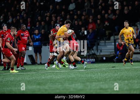 Ethan Grayson, Of Newcastle Red Bulls during the Gallagher Prem Rugby ...