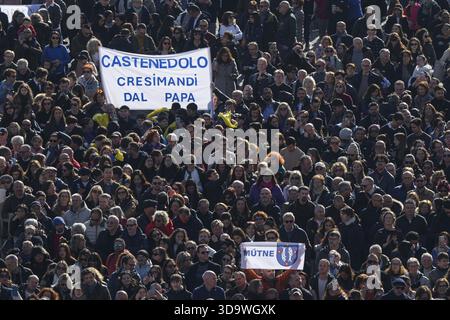 Pope Leo XIV delivers his blessing in the "St. Antonio Abate and ...