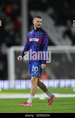 Adam Wharton Of Crystal Palace warms up during the Newcastle United v ...