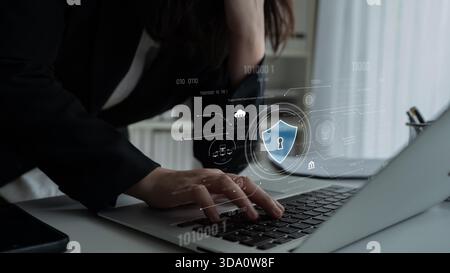 Cyber security interface with biometric and AI-powered protection ...