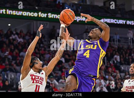 Texas Tech guard Jaylen Petty (11) plays defense against Northern ...