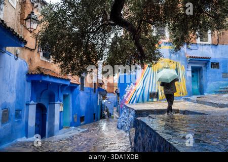 Chefchaouen, graffiti on Messala slope, Rif Mountains, Morocco, North ...