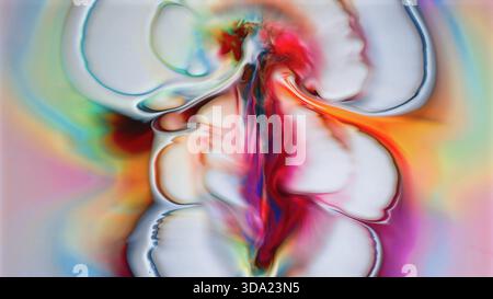 Luminescent vertical swirl in psychedelic color flow Stock Photo - Alamy